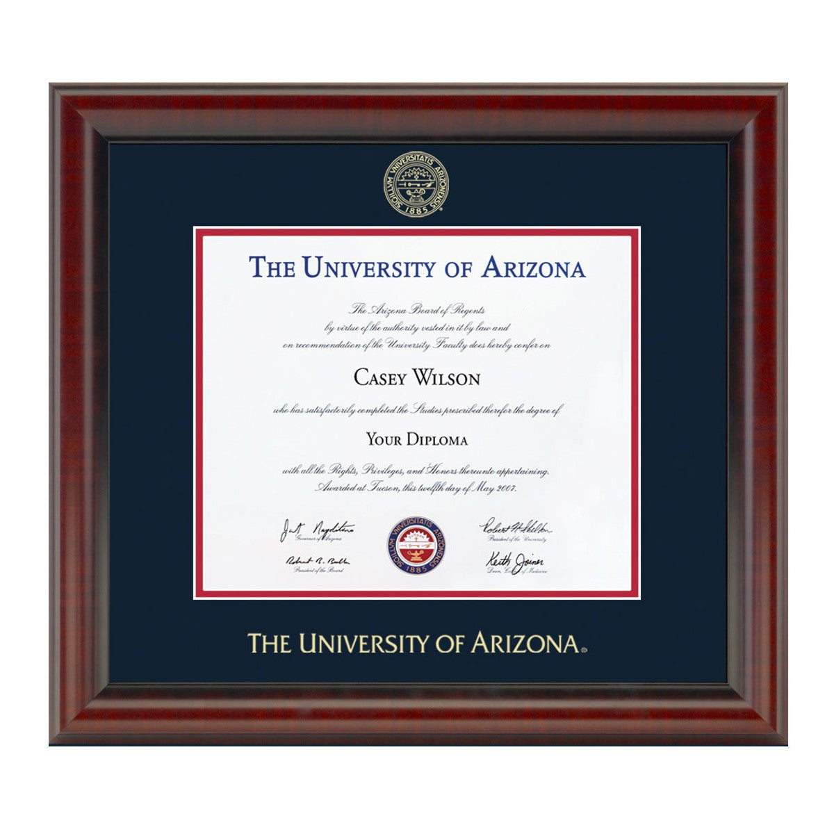 University Of Arizona Diploma Template Printable Homeschool Diploma