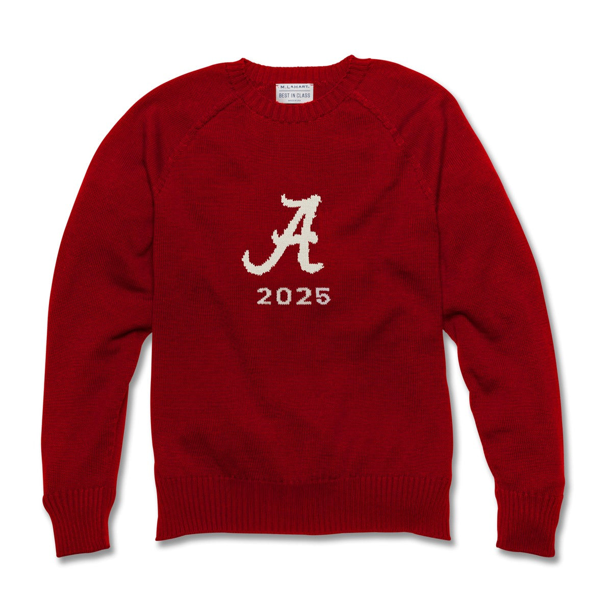 Alabama Red and Ivory Sweater with Class Year | M.LaHart & Co.