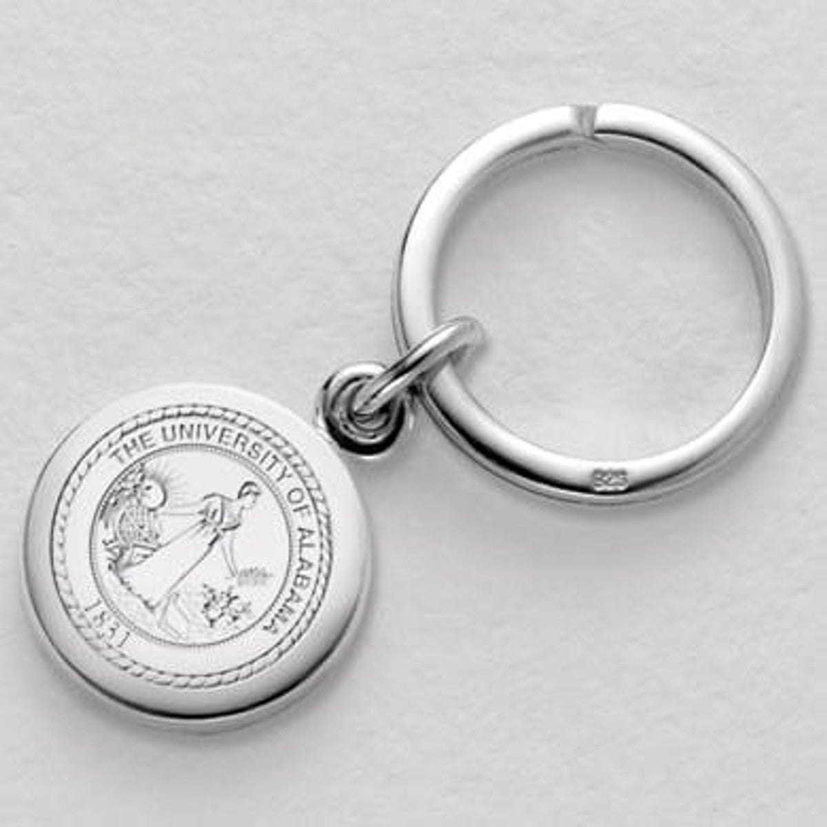 Alabama Sterling Silver Insignia Key Ring - Graduation Gift Selection ...