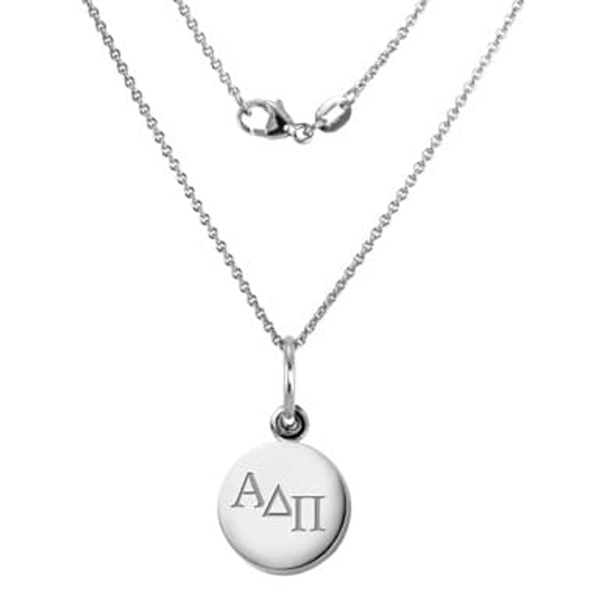 Alpha Delta Pi Sterling Silver Necklace with Sterling Silver Charm | M ...