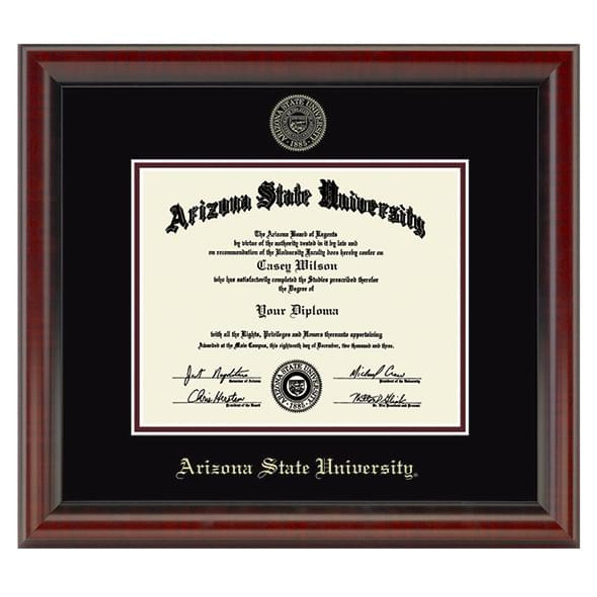 ASU Diploma Frame, the Fidelitas - Graduation Gift Selection | M.LaHart ...