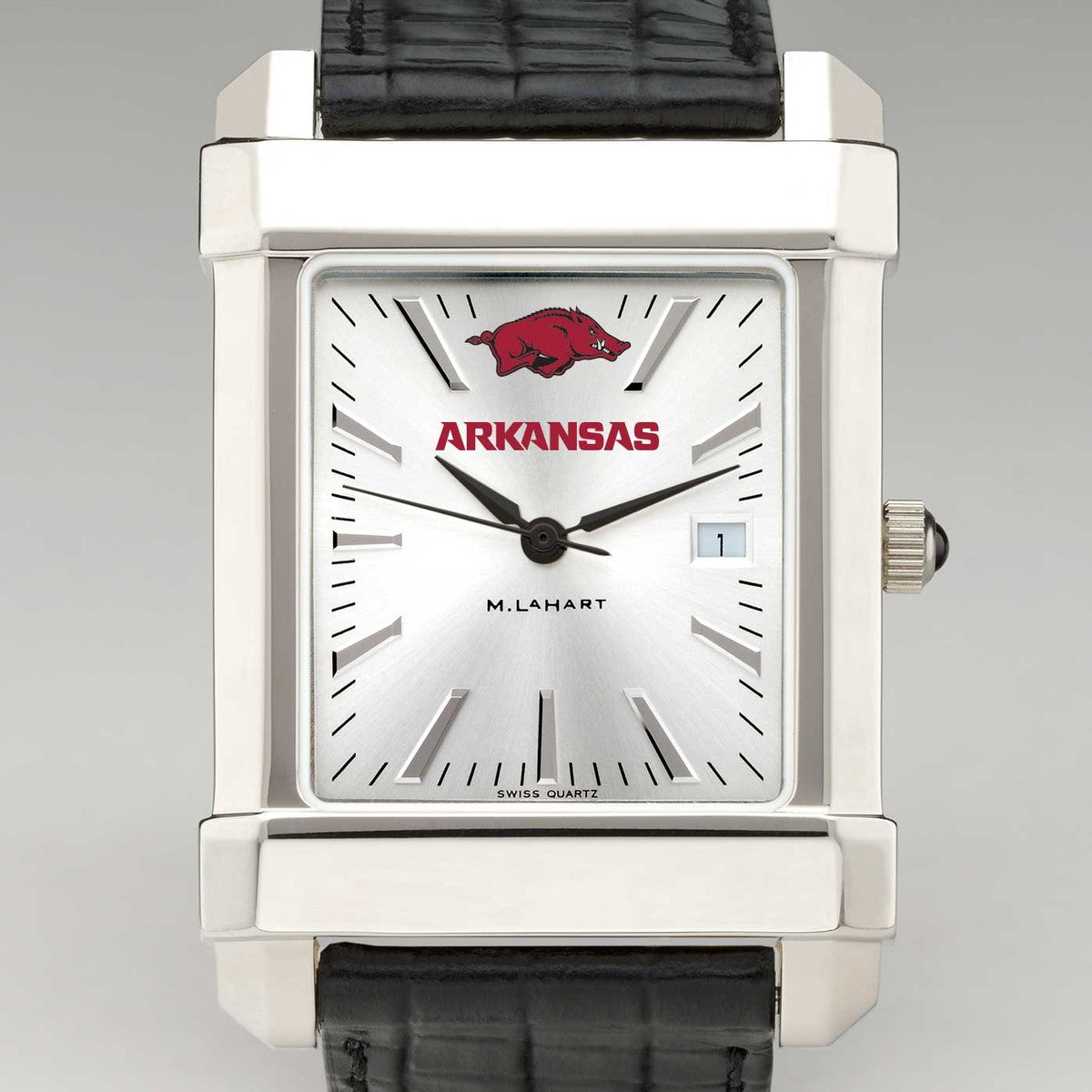 University of Arkansas Men's Collegiate Watch with Leather Strap | M ...