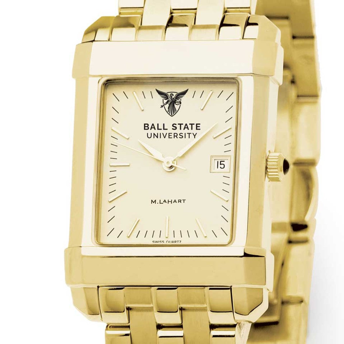 Ball State Men's Gold Quad with Bracelet | M.LaHart & Co.
