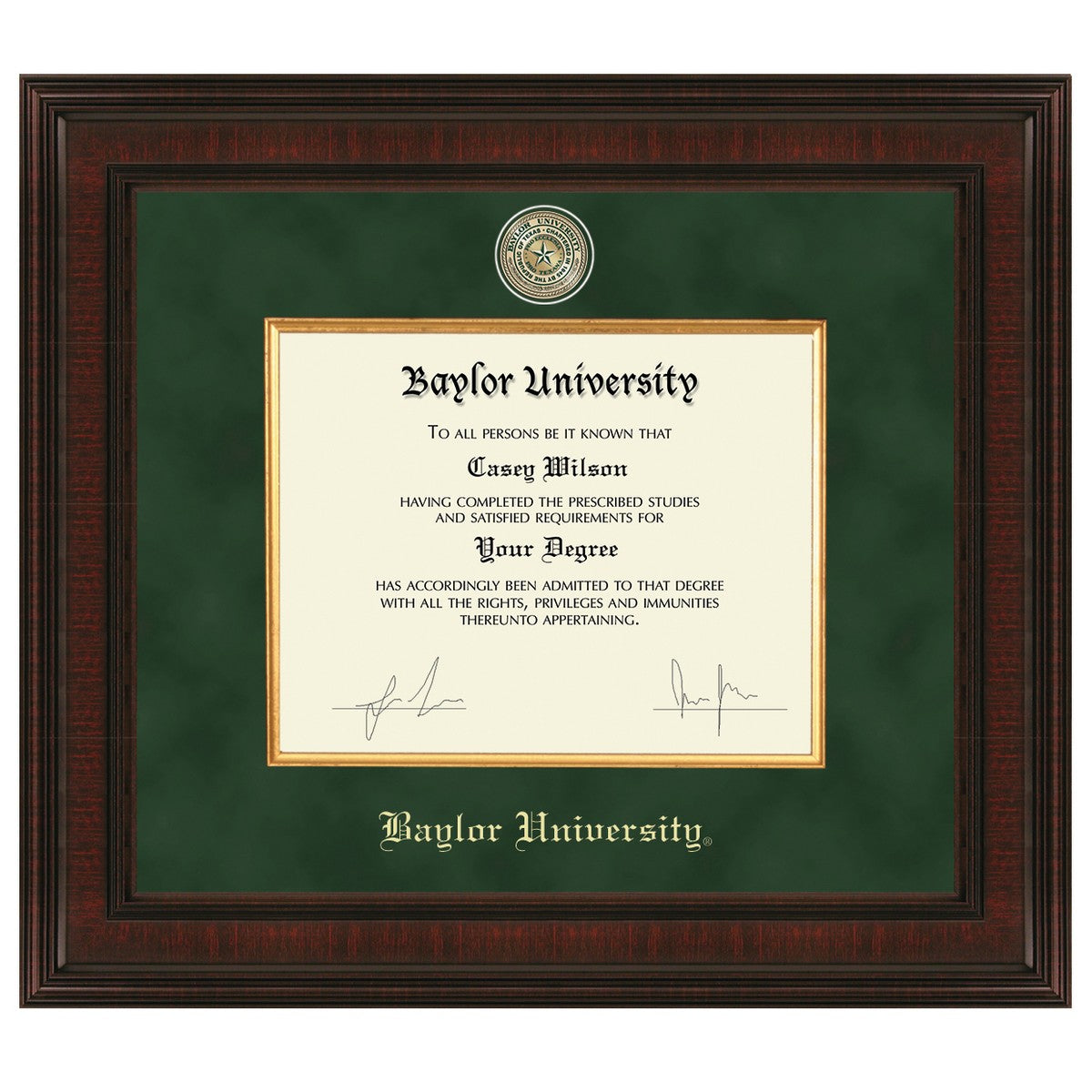 Baylor University Diploma Frame - Excelsior Graduation Gift | M.LaHart ...