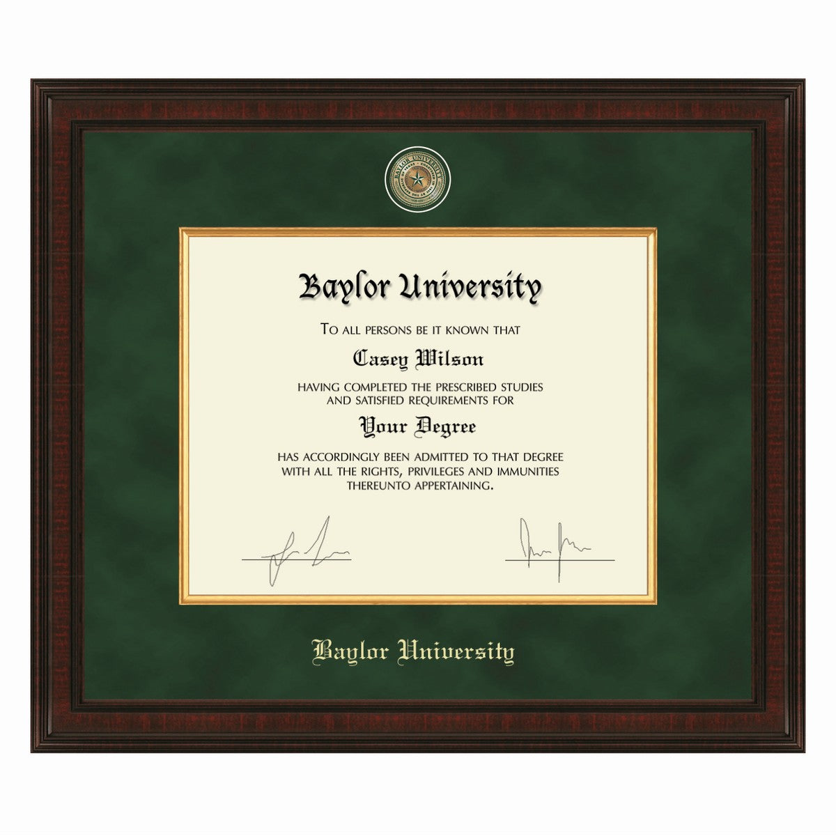 Baylor University Diploma Frame - Excelsior Graduation Gift | M.LaHart ...