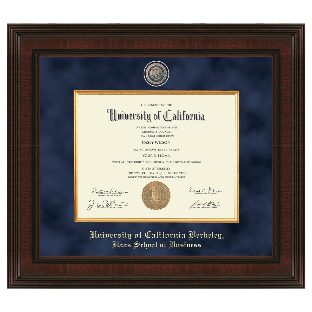 Berkeley Haas Diploma Frame - Excelsior - Graduation Gift Selection | M ...