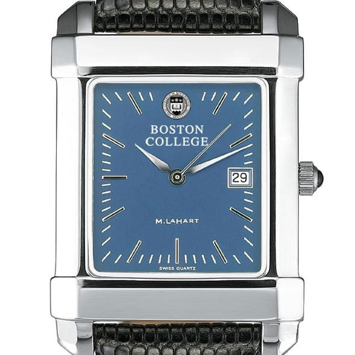 Boston College Men's Swiss Watch - Blue Quad with Leather Strap | M ...