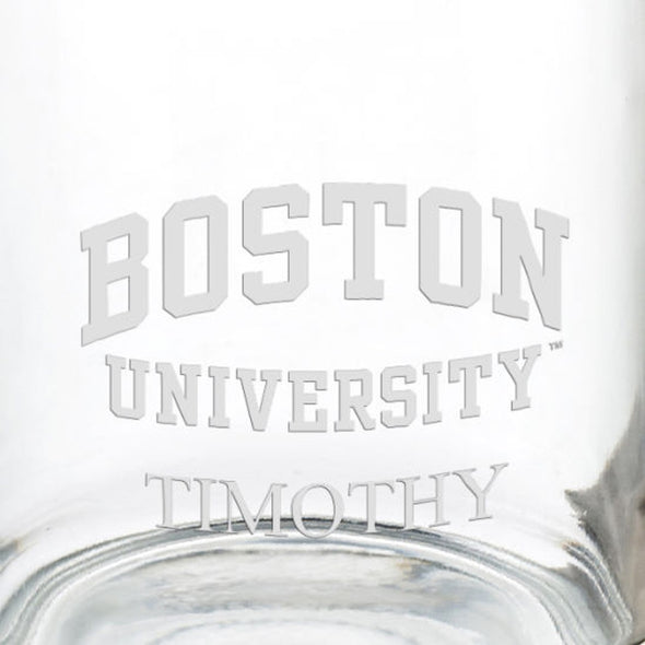 Boston University 13 oz Glass Coffee Mug | M.LaHart & Co.