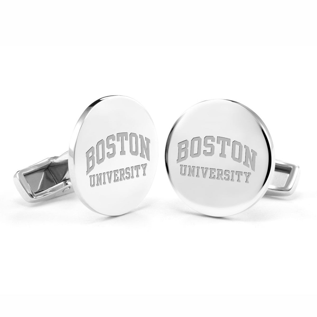 Boston University Cufflinks in Sterling Silver | M.LaHart & Co.
