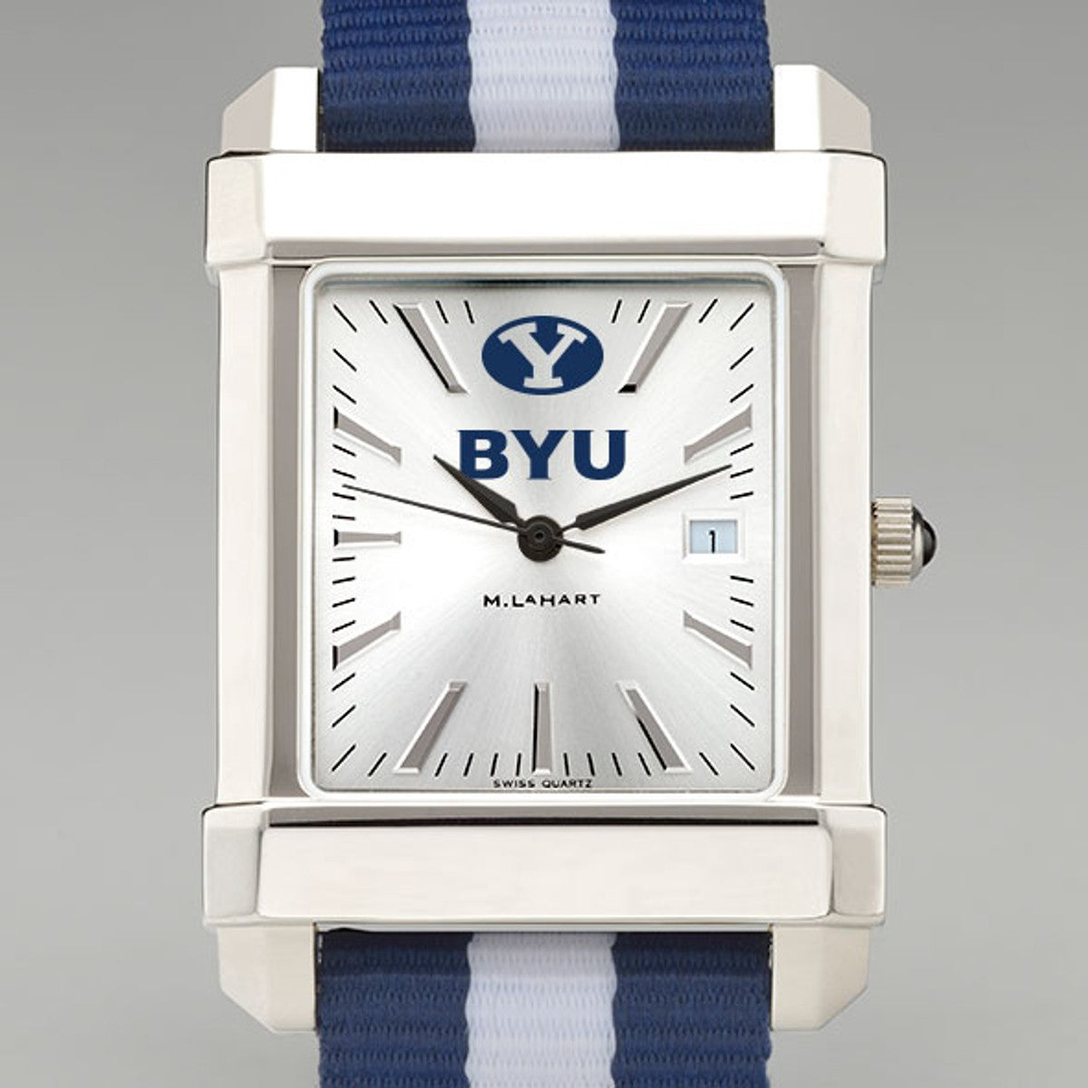 Brigham Young University Collegiate Watch with RAF Nylon Strap for Men ...
