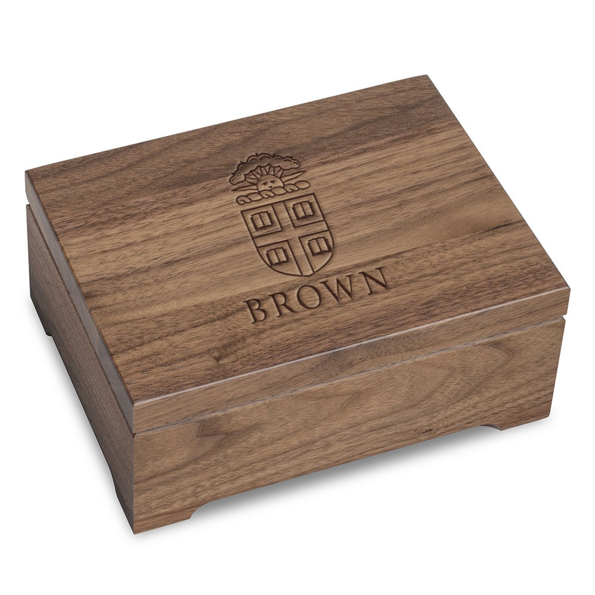 Brown University Solid Walnut Desk Box - Graduation Gift Selection | M ...