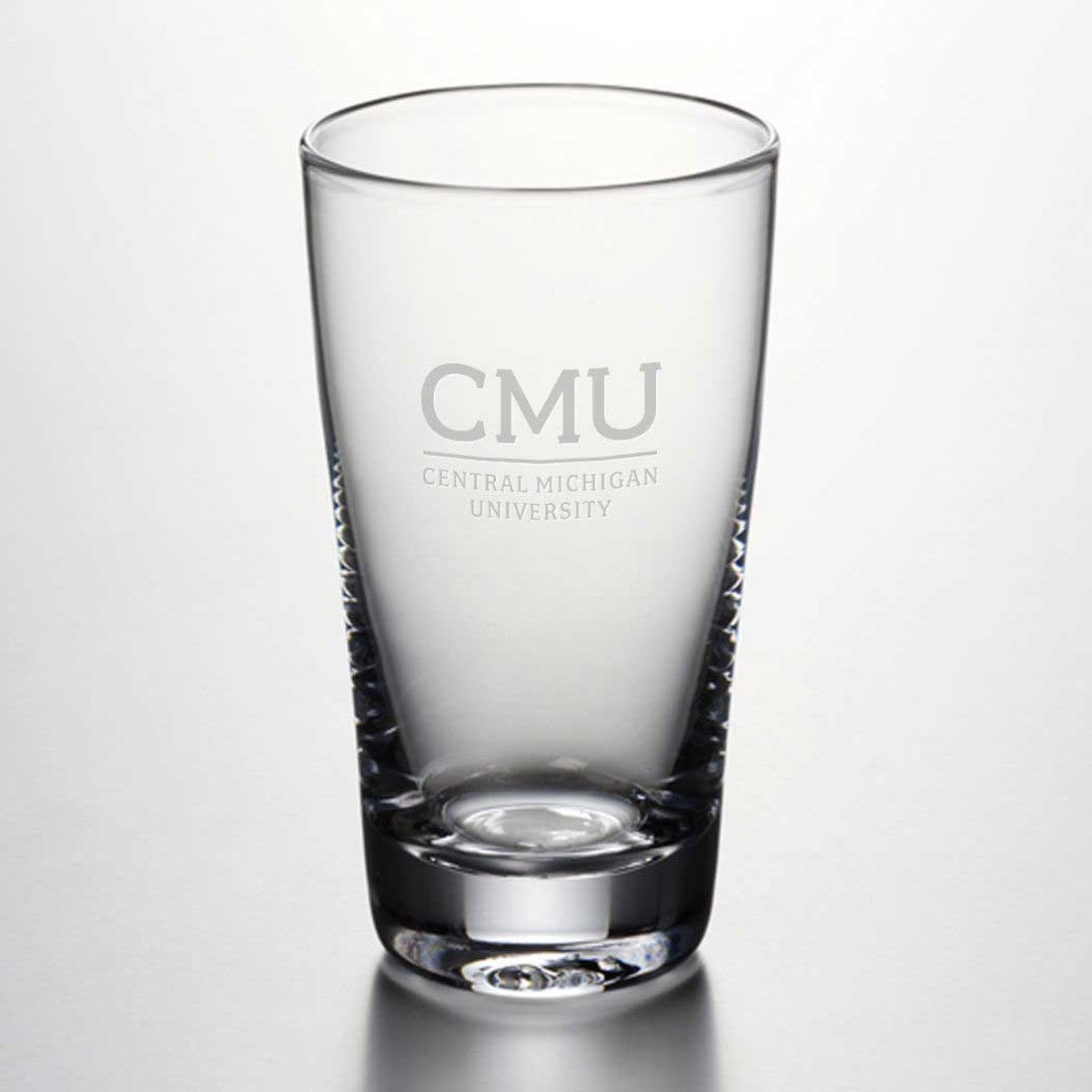 Central Michigan Ascutney Pint Glass by Simon Pearce | M.LaHart & Co.