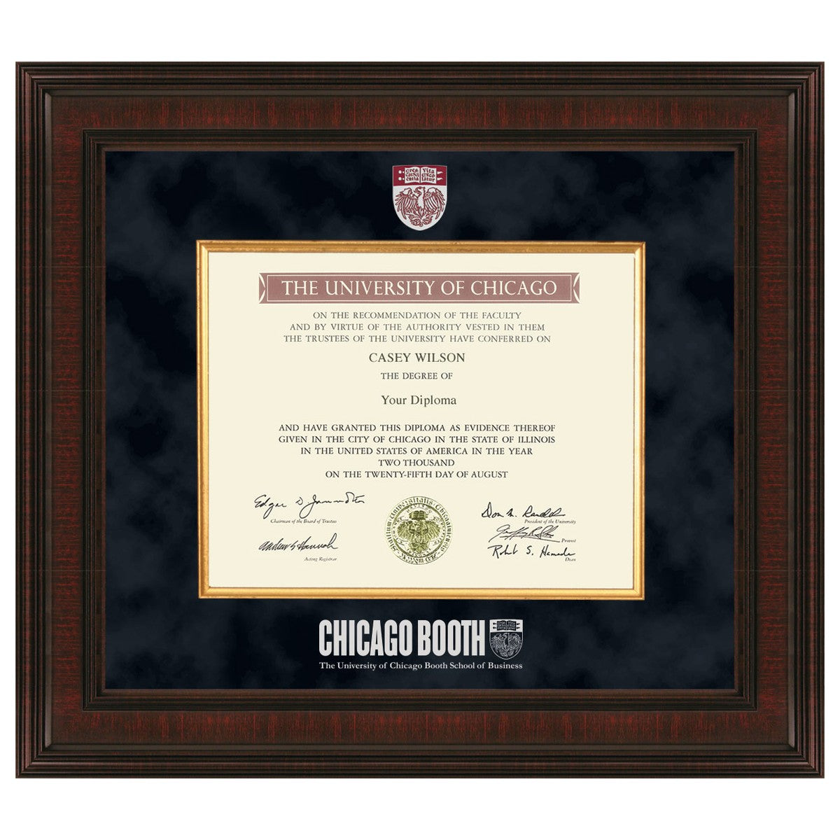 Chicago Booth Diploma Frame - Excelsior - Graduation Gift Selection | M ...