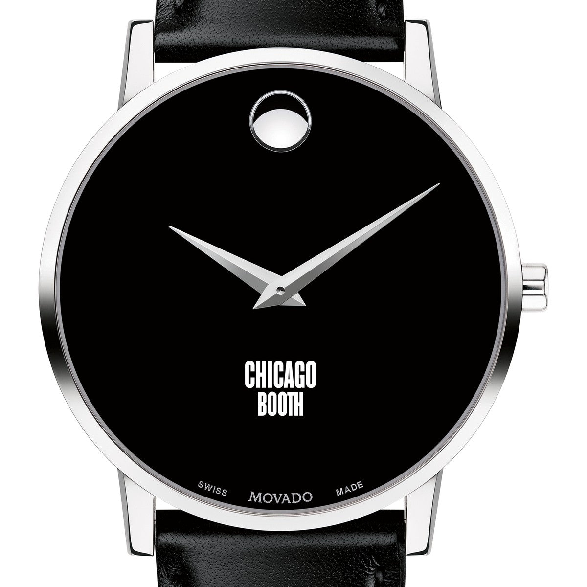 Chicago Booth Men's Movado Museum with Leather Strap | M.LaHart & Co.