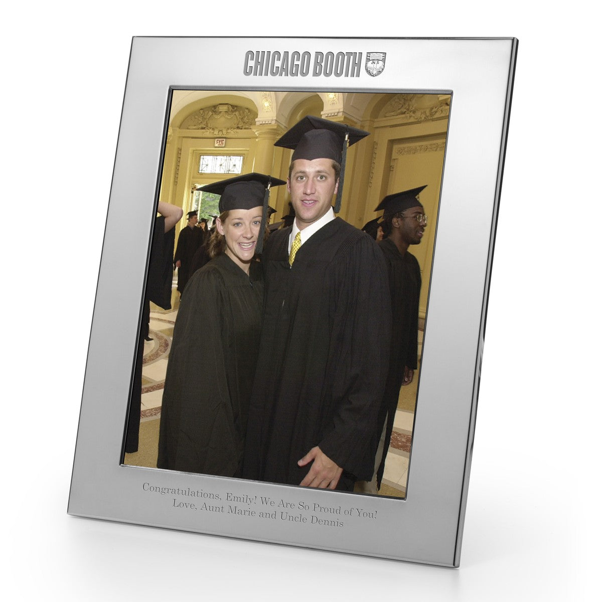 Chicago Booth Polished Pewter 8x10 Picture Frame | M.LaHart & Co.