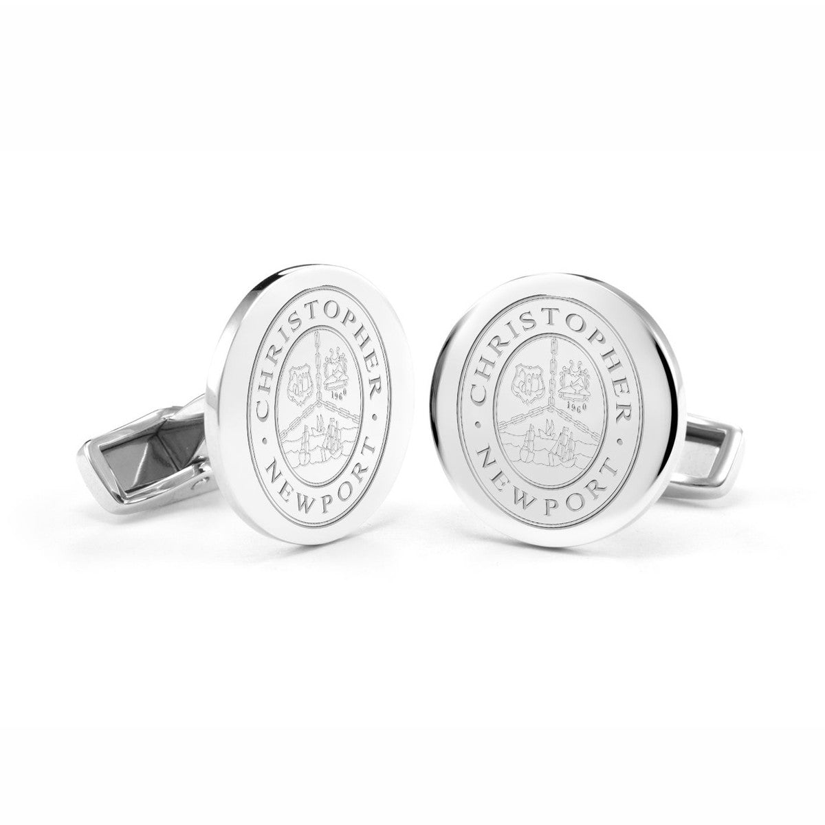 Christopher Newport University Cufflinks in Sterling Silver | M.LaHart ...