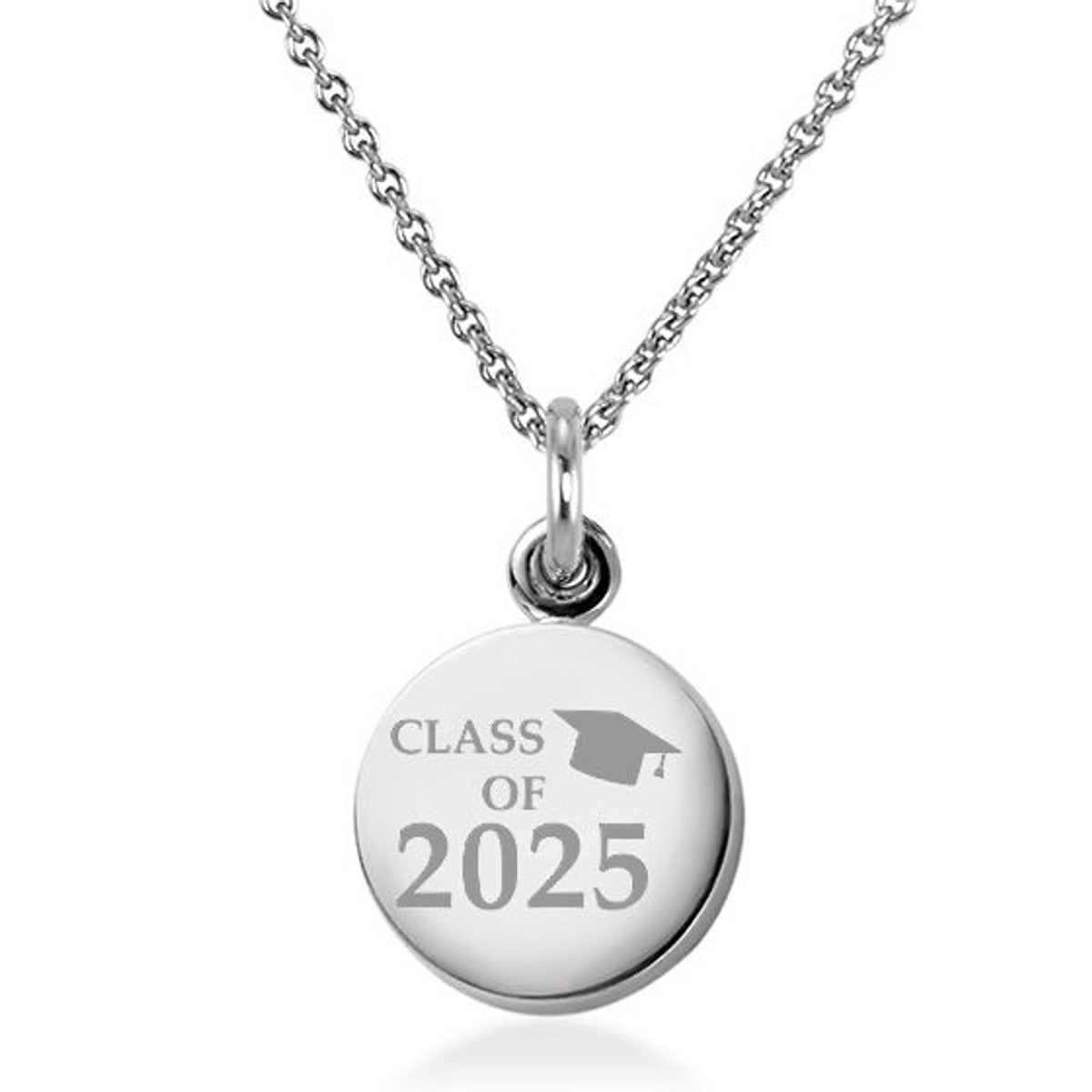 Class of 2025 Necklace with Charm in Sterling Silver | M.LaHart & Co.