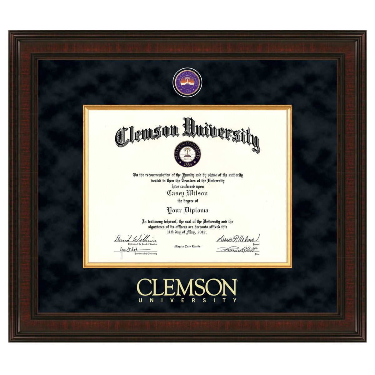 Clemson Diploma Frame - Excelsior Graduation Gift | M.LaHart & Co.