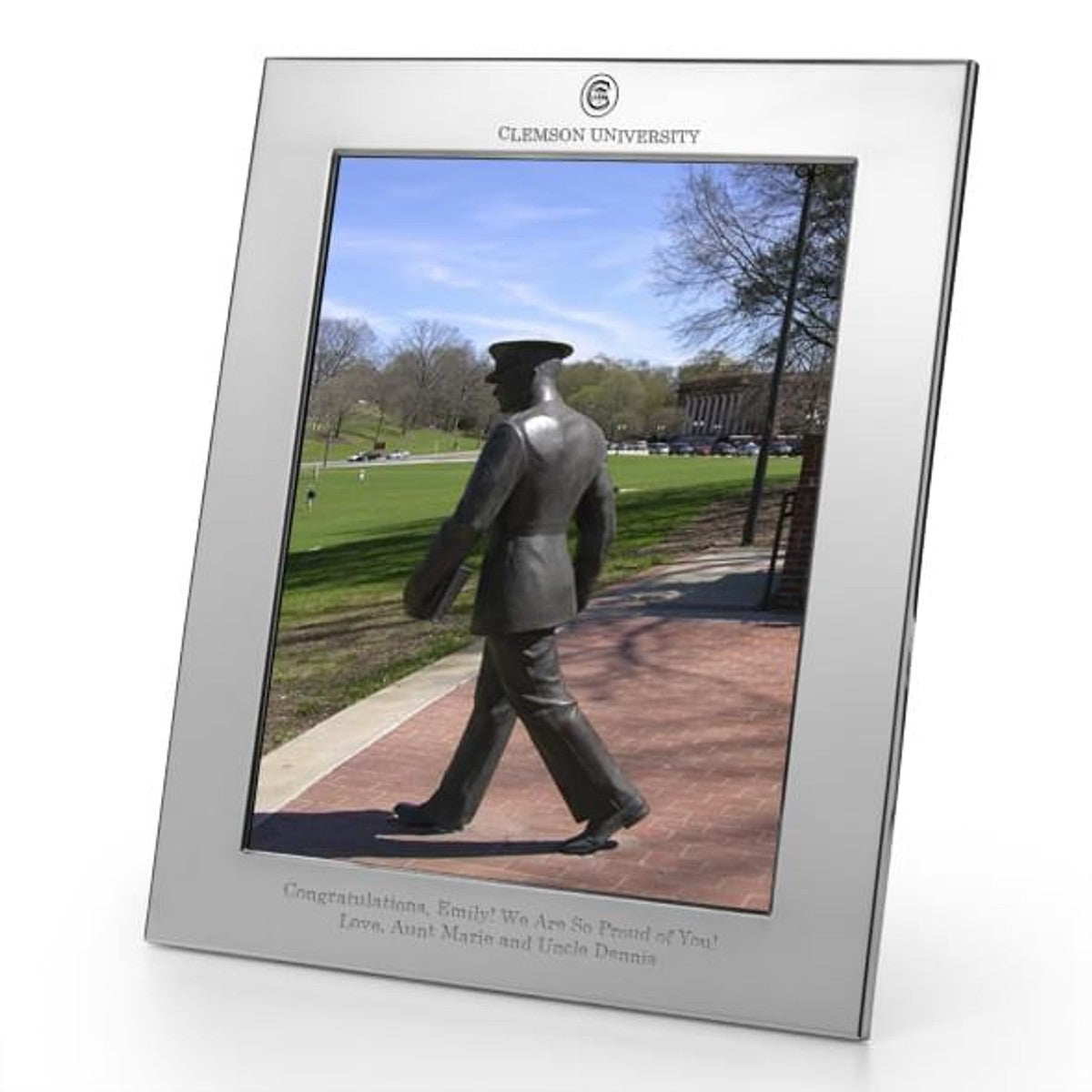 Clemson Polished Pewter 8x10 Picture Frame - Graduation Gift Selection ...