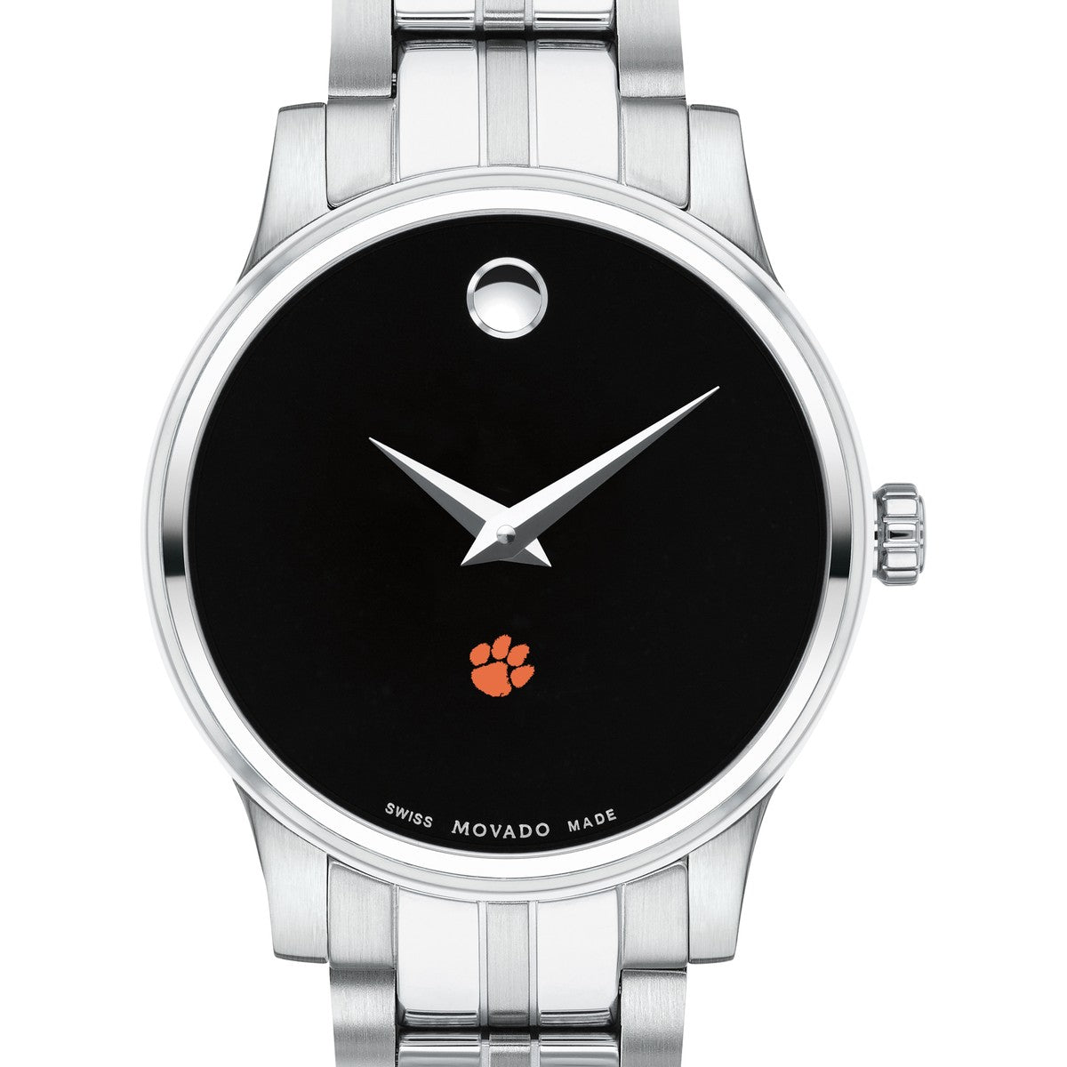Clemson Women's Movado Stainless Steel Watch with Black Dial | M.LaHart ...