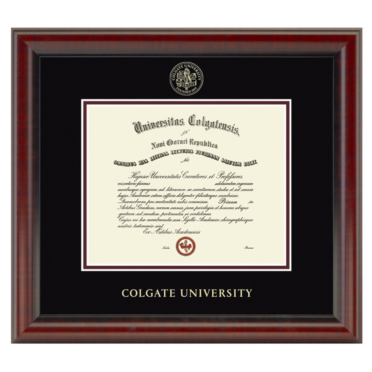 Colgate Diploma Frame - Fidelitas | M.LaHart & Co.