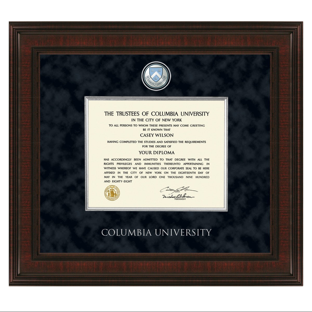 Columbia Diploma Frame - Excelsior - Graduation Gift Selection | M ...
