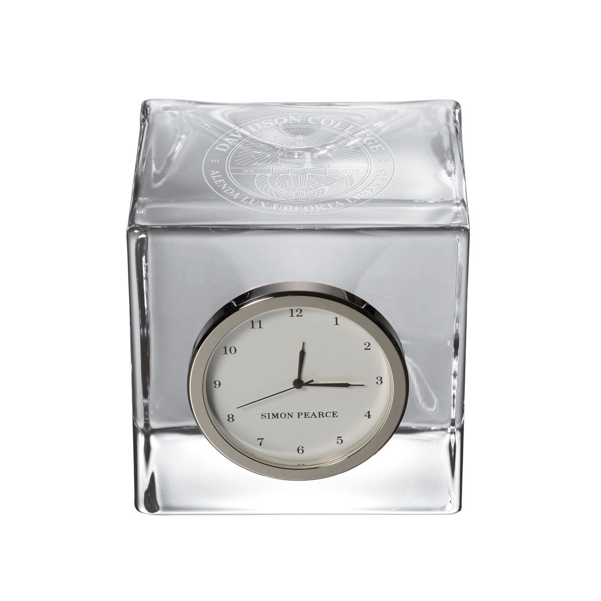 Davidson Glass Desk Clock by Simon Pearce - Graduation Gift Selection ...