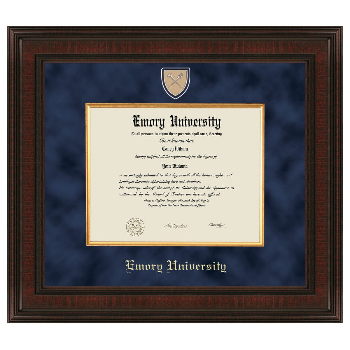 Emory Diploma Frame - Excelsior Graduation Gift | M.LaHart & Co.