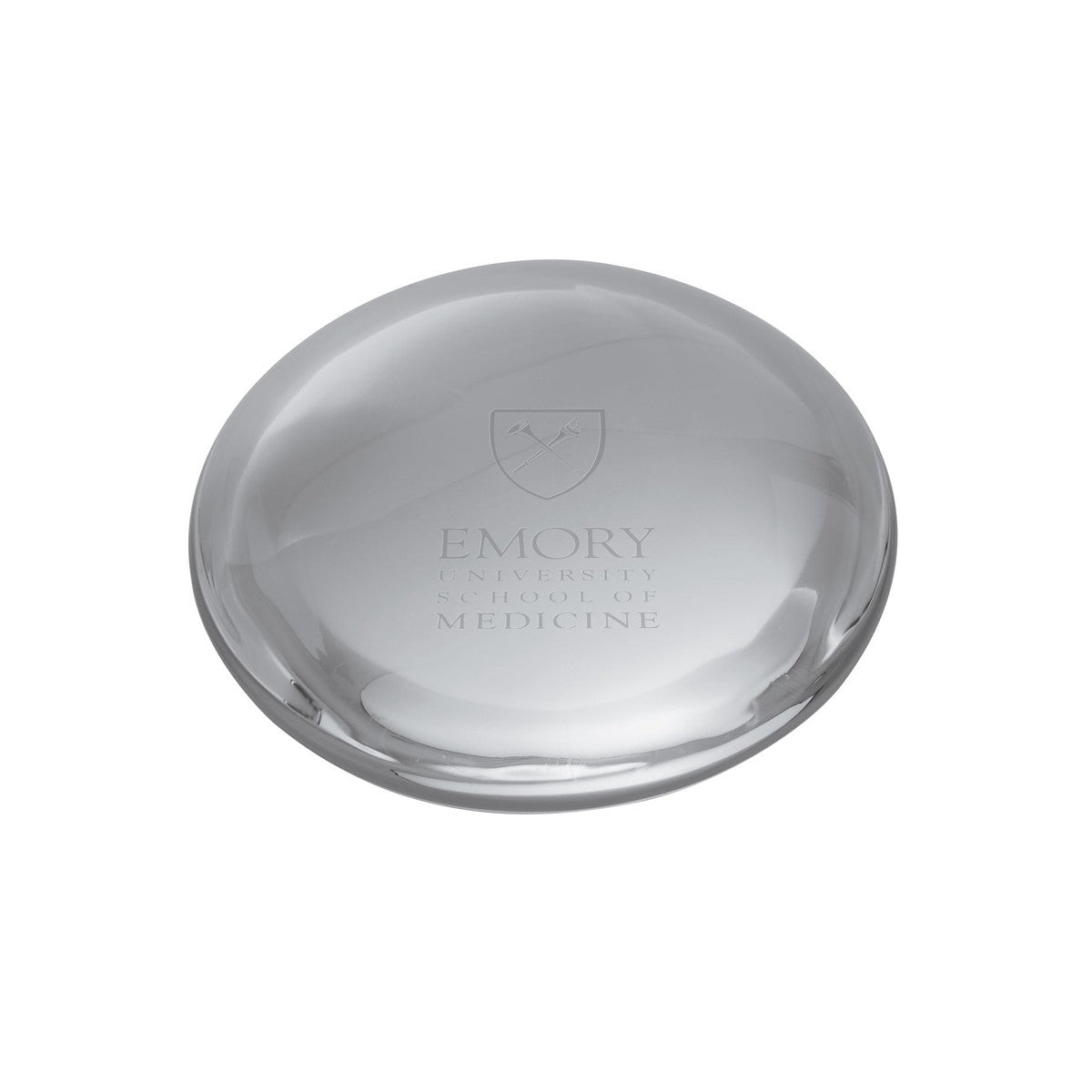 Emory School of Medicine Glass Dome Paperweight by Simon Pearce | M ...
