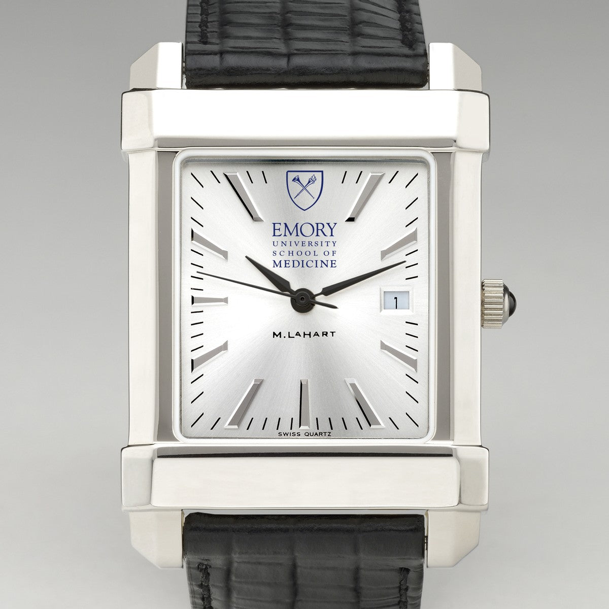 Emory School of Medicine Men's Collegiate Watch with Leather Strap | M ...