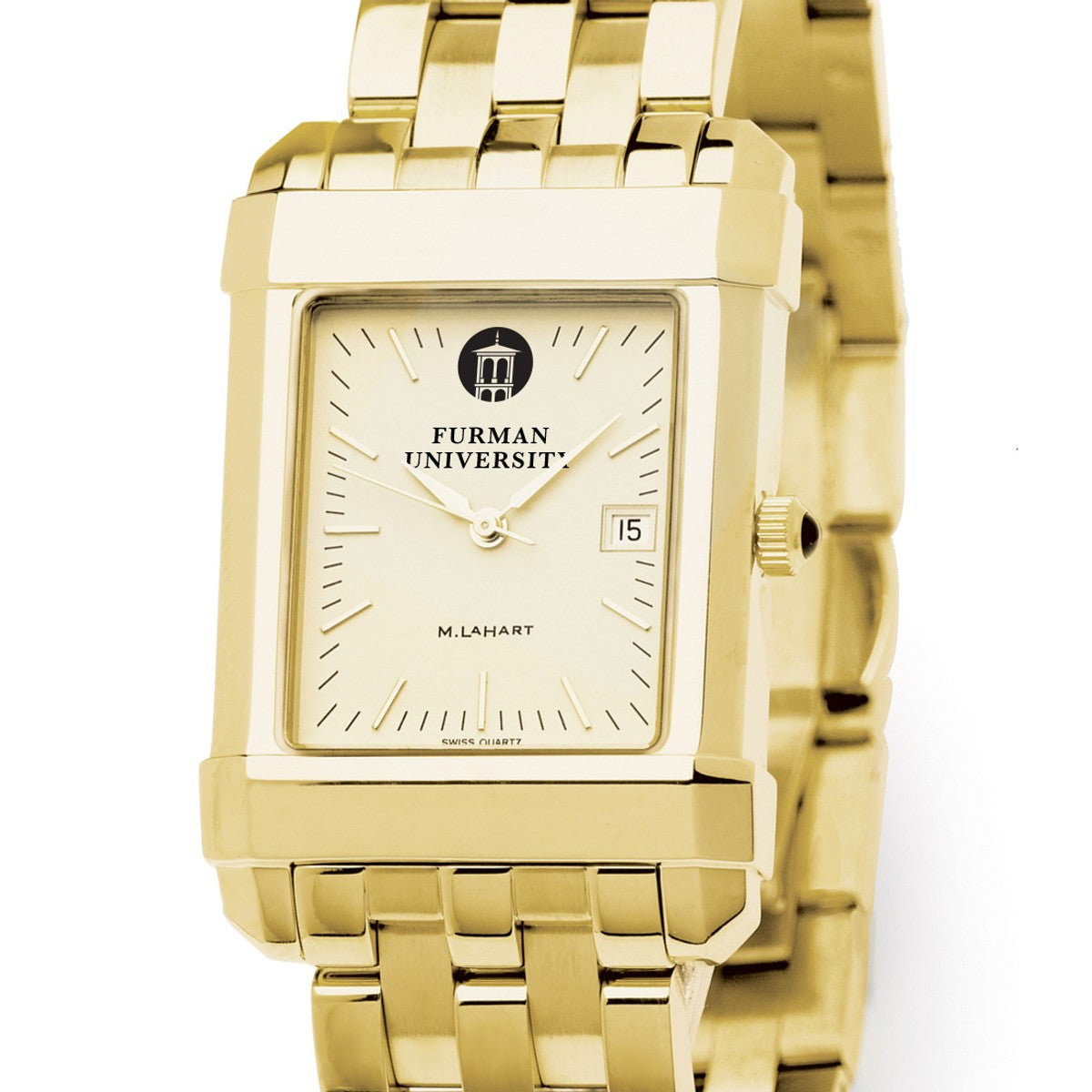 Furman Men's Gold Quad with Bracelet | M.LaHart & Co.