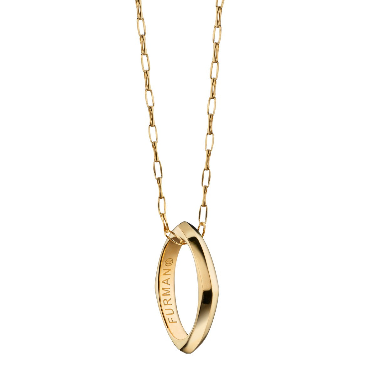 Furman Monica Rich Kosann Poesy Ring Necklace in Gold | M.LaHart & Co.