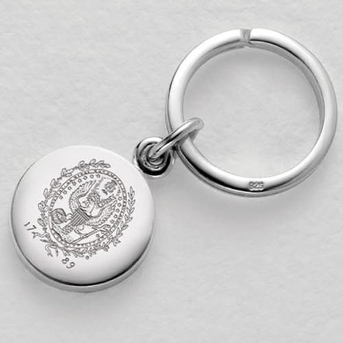Georgetown Sterling Silver Insignia Key Ring | M.LaHart & Co.
