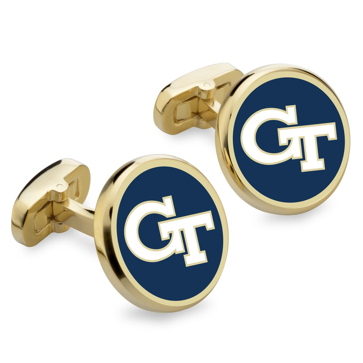 Georgia Tech Enamel Cufflinks - Graduation Gift Selection | M.LaHart & Co.