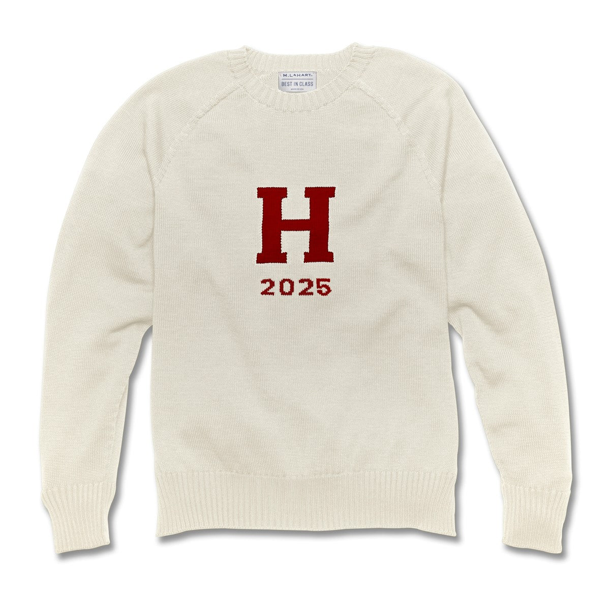 Harvard Class Year Ivory and Maroon Sweater | M.LaHart & Co.