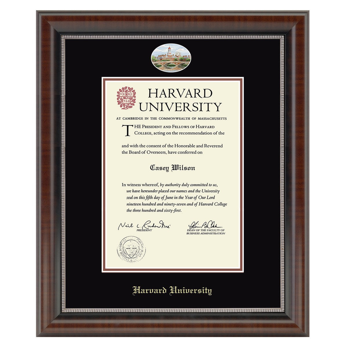 Official Harvard Diploma Frame, the Cameo - Graduation Gift Selection ...