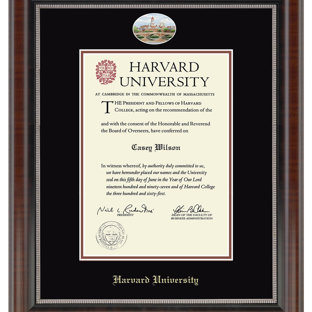 Official Harvard Diploma Frame, the Cameo - Graduation Gift Selection ...
