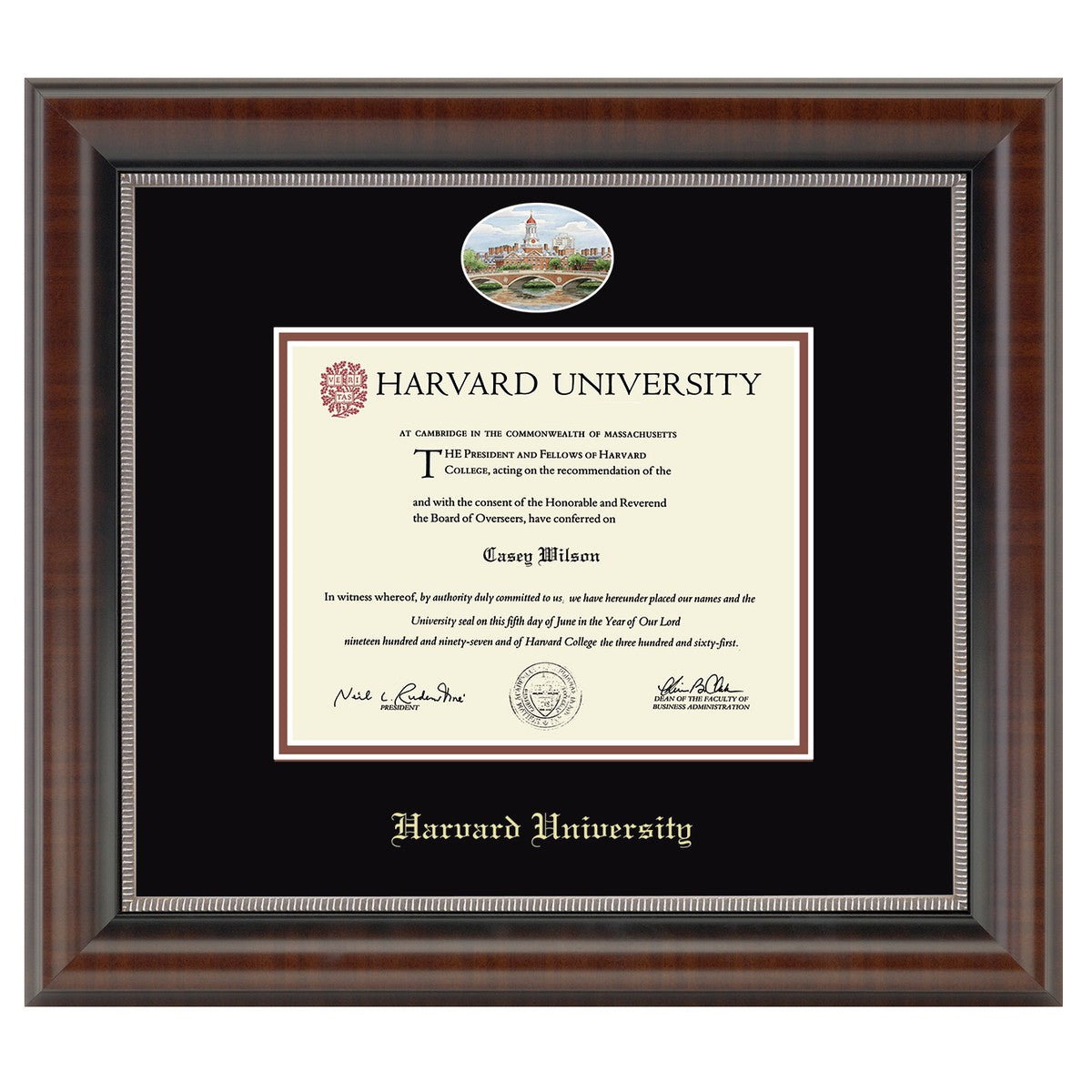 Official Harvard Diploma Frame, the Cameo - Graduation Gift Selection ...