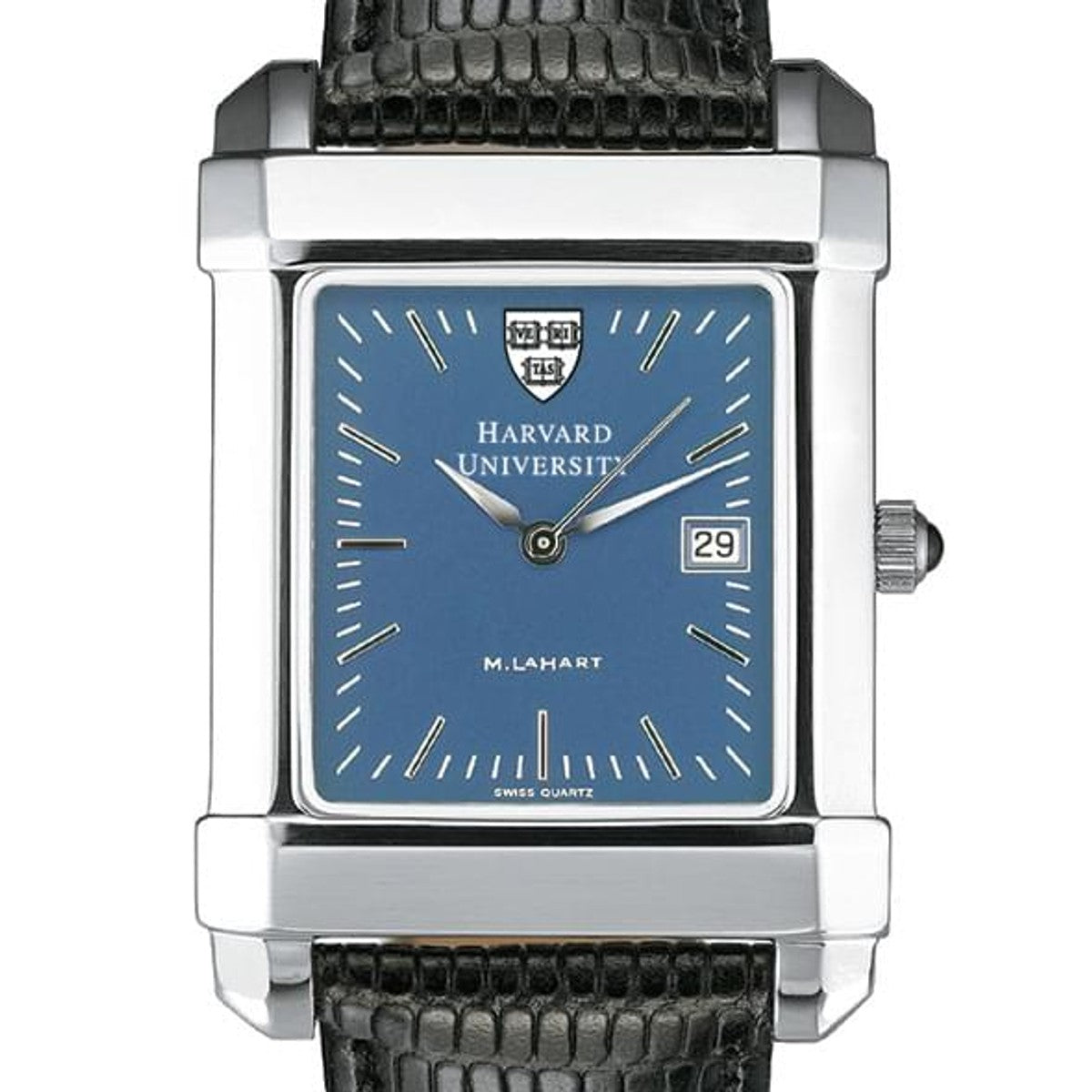 Harvard University Men's Swiss Watch - Blue Quad with Leather Strap | M ...