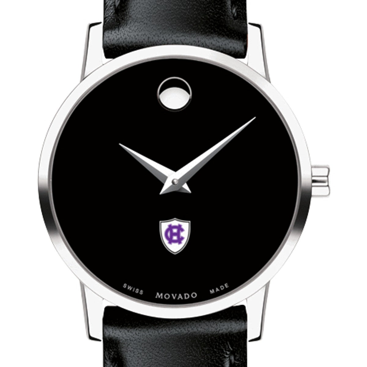 Holy Cross Women's Movado Museum with Leather Strap | M.LaHart & Co.