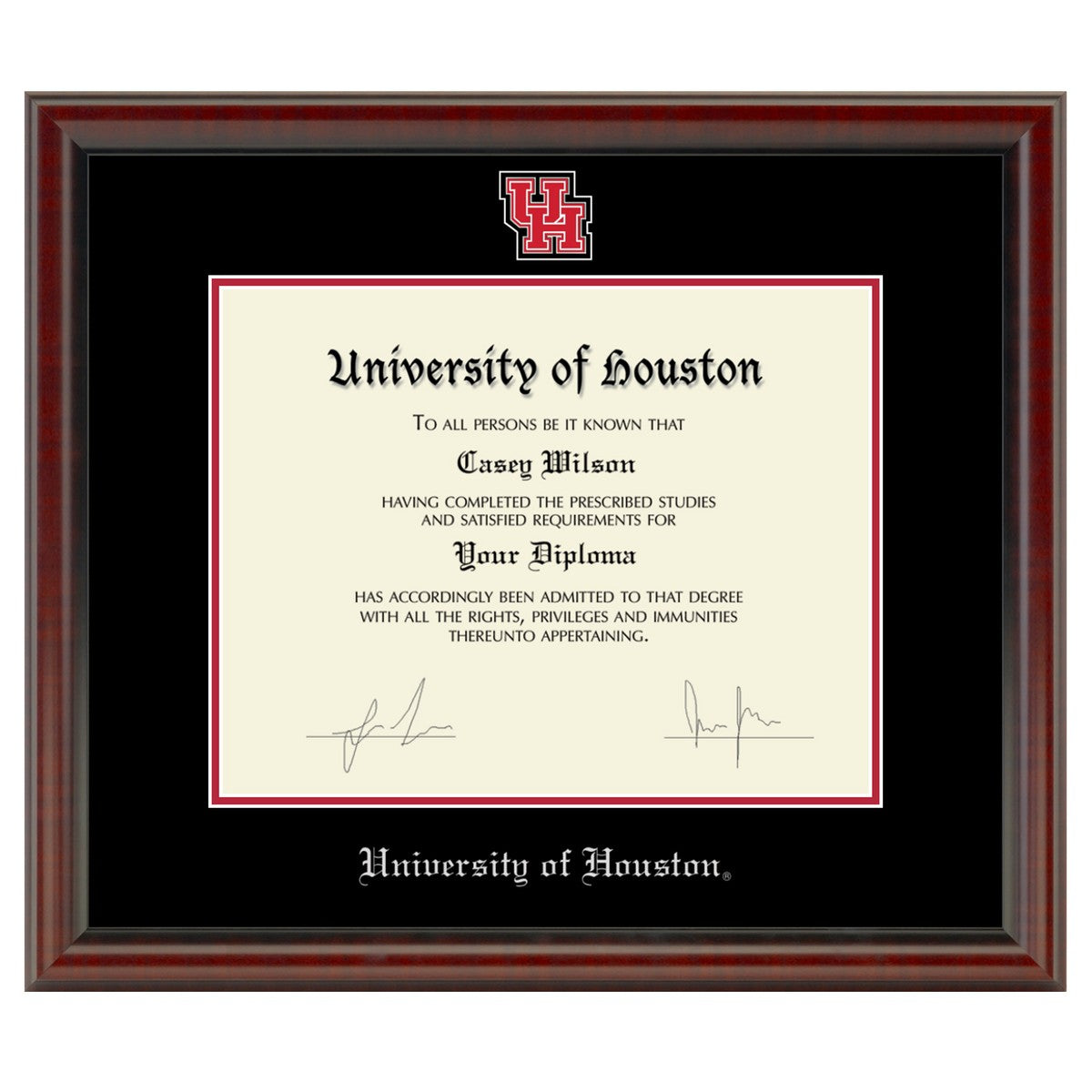 University Of Houston Diploma Frame Custom Diploma Frames