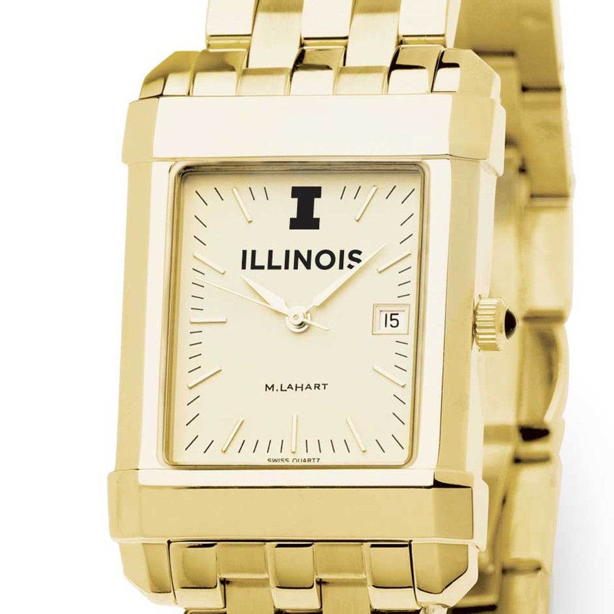 Illinois Men's Gold Quad with Bracelet | M.LaHart & Co.