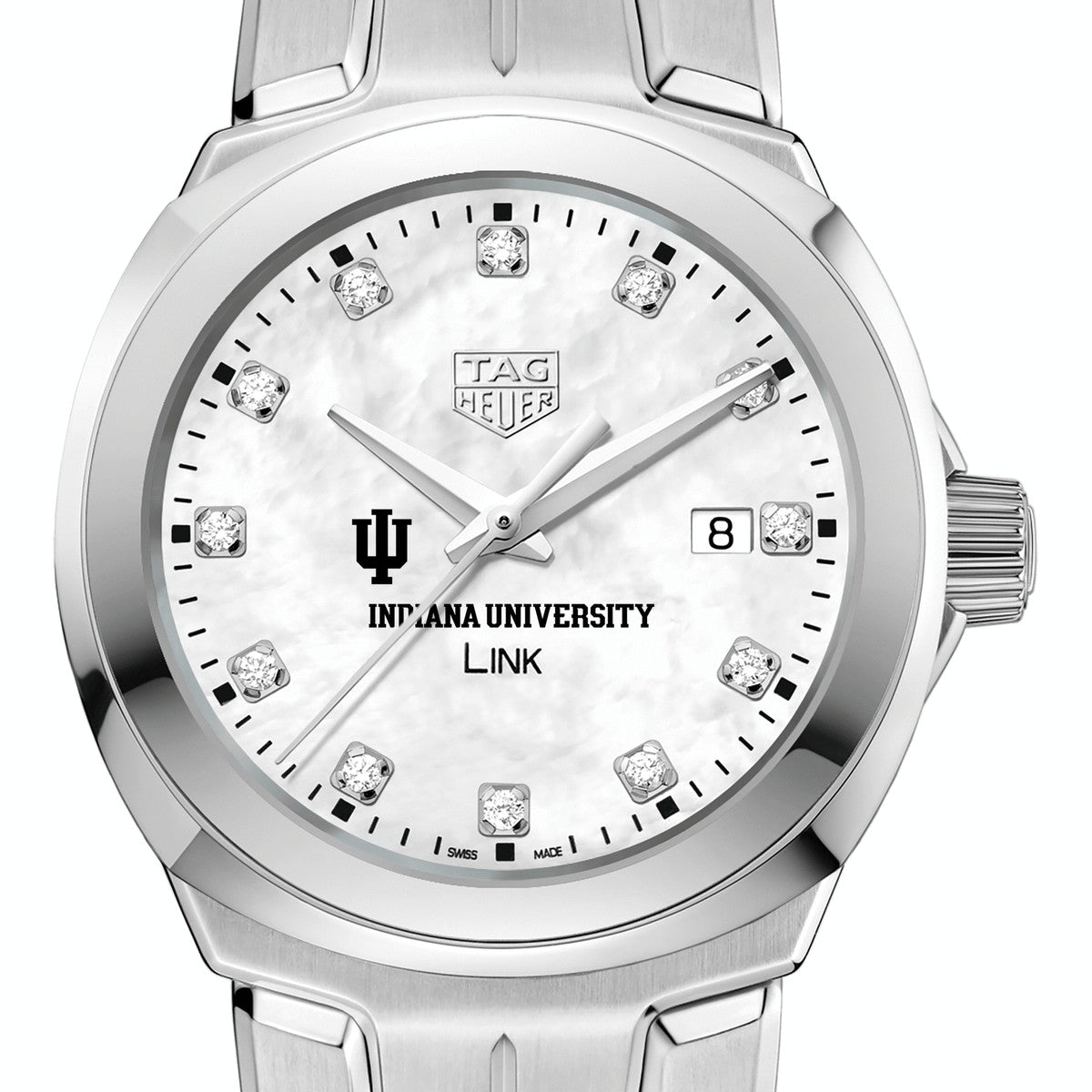 Indiana University TAG Heuer Diamond Dial LINK for Women | M.LaHart & Co.
