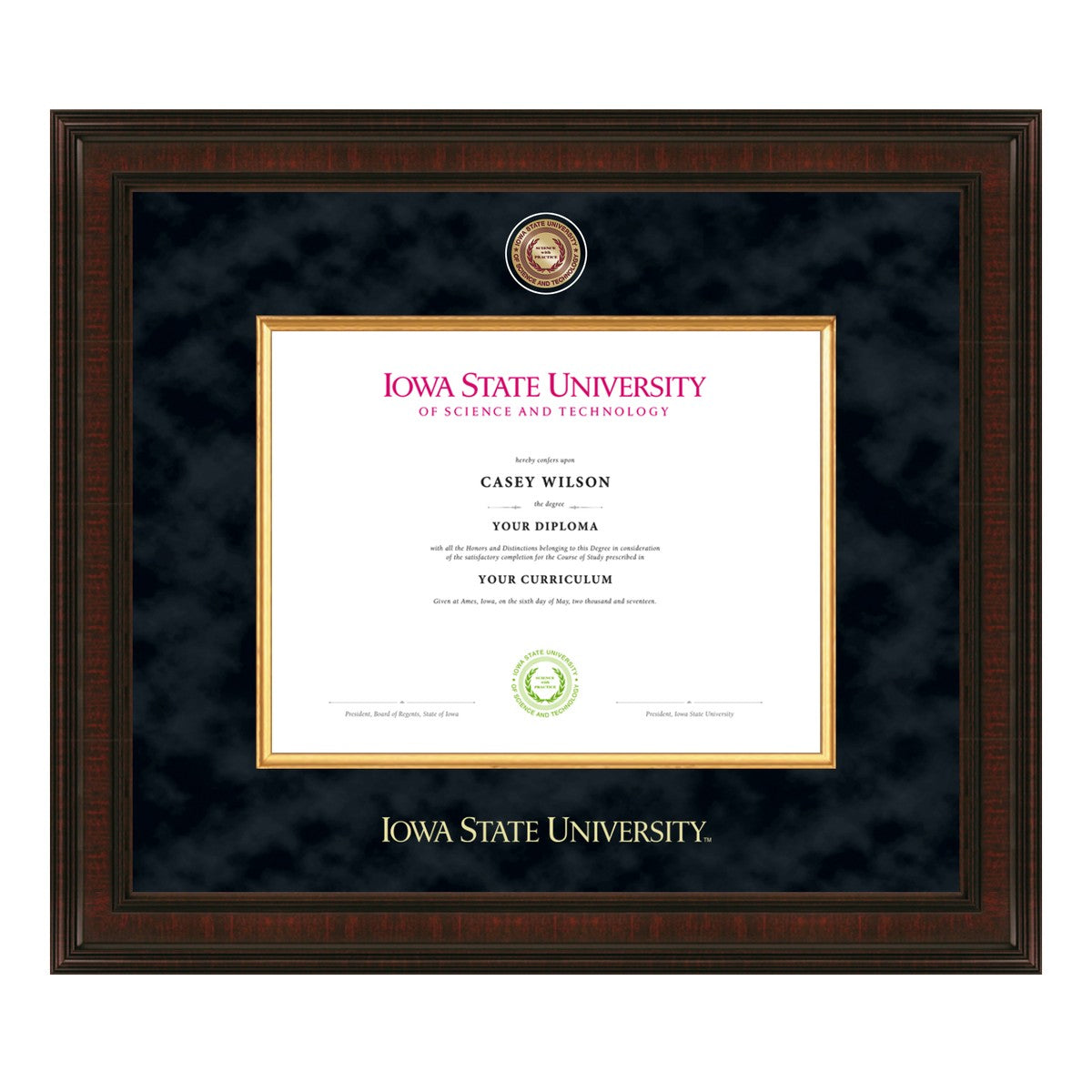Iowa State Diploma Frame - Excelsior - Graduation Gift Selection | M ...