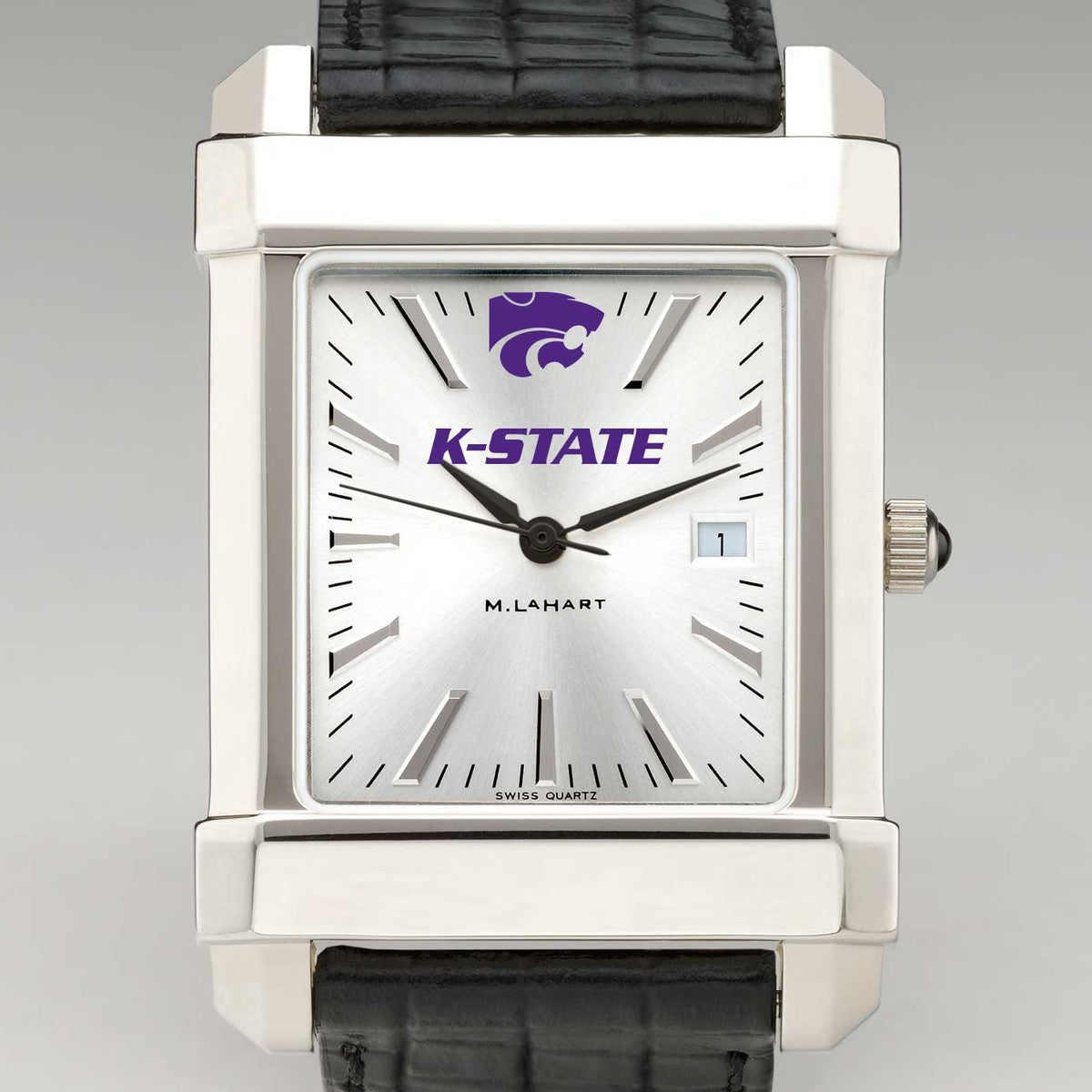 Kansas State University Men's Collegiate Watch with Leather Strap | M ...