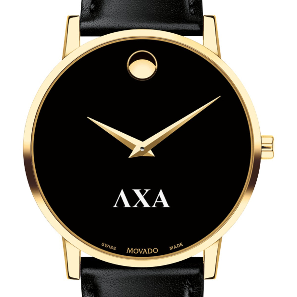 Lambda Chi Alpha Men's Movado Gold Museum Classic Leather | M.LaHart & Co.