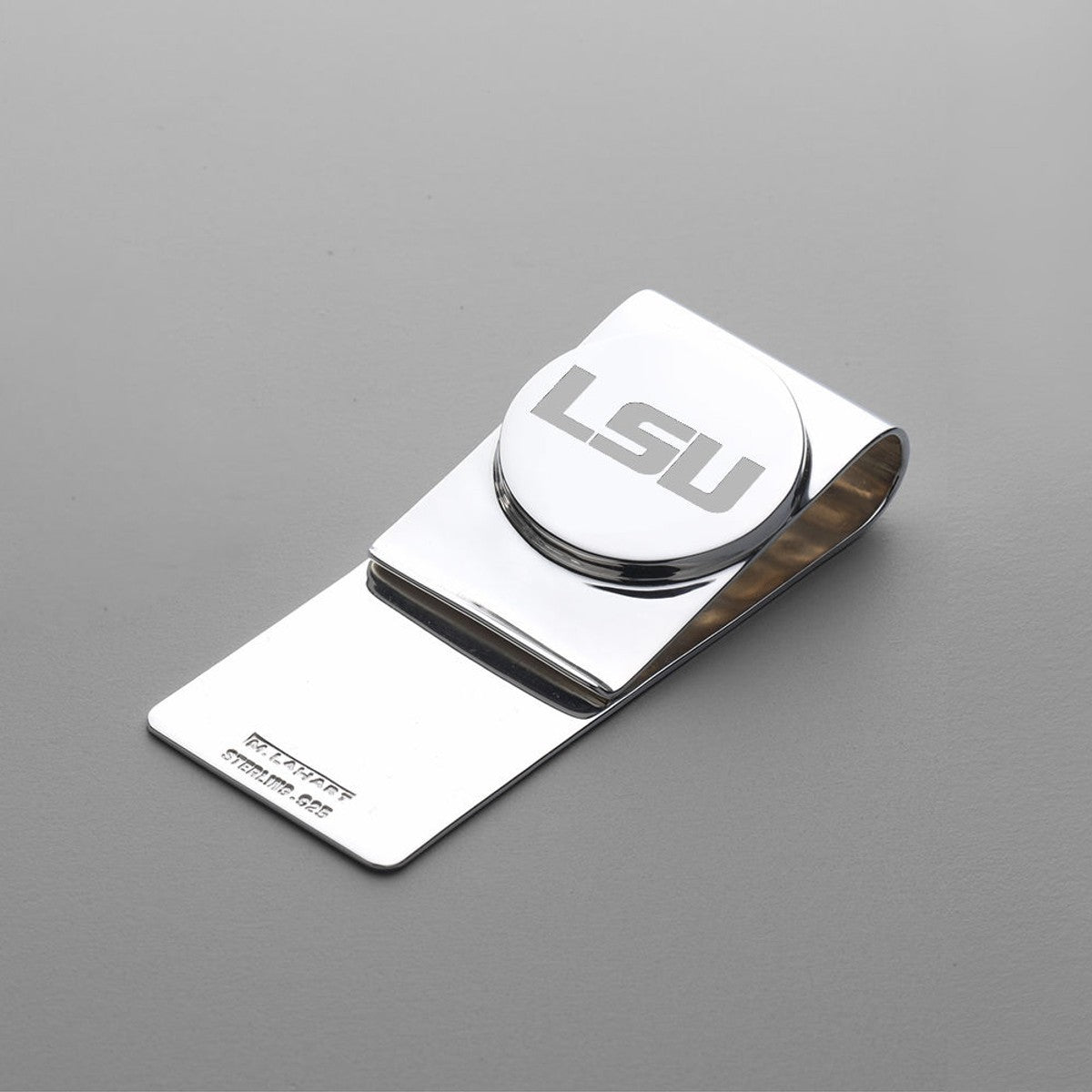 LSU Sterling Silver Money Clip | M.LaHart & Co.