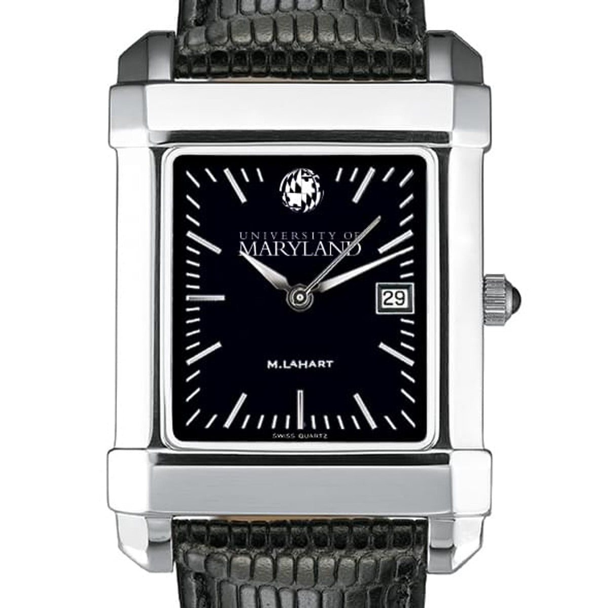 University of Maryland Men's Black Quad with Leather | M.LaHart & Co.