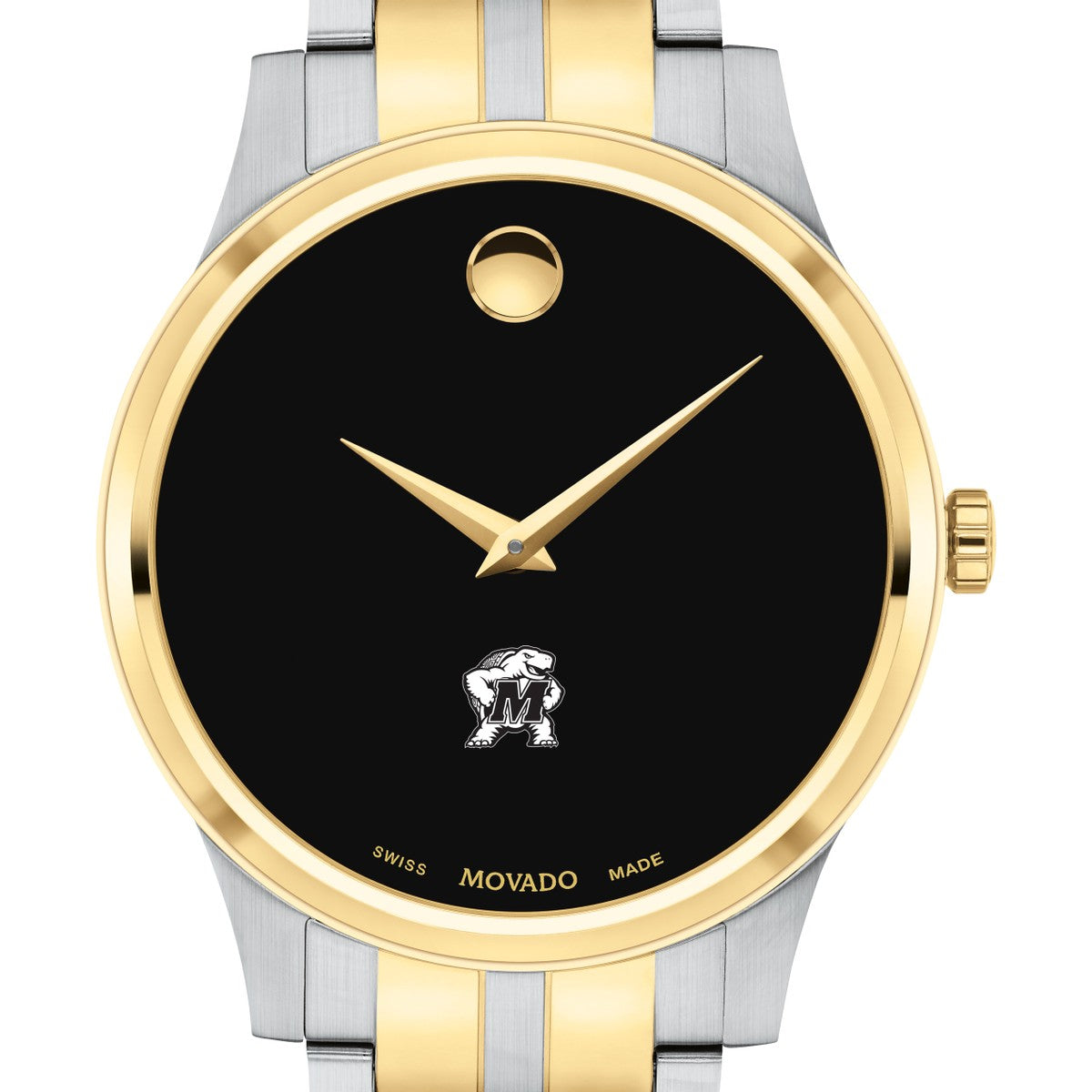 Maryland Men's Movado Collection Two-Tone Watch with Black Dial | M ...