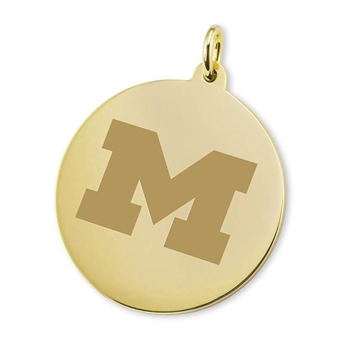 Michigan 14K Gold Charm - Graduation Gift Selection | M.LaHart & Co.